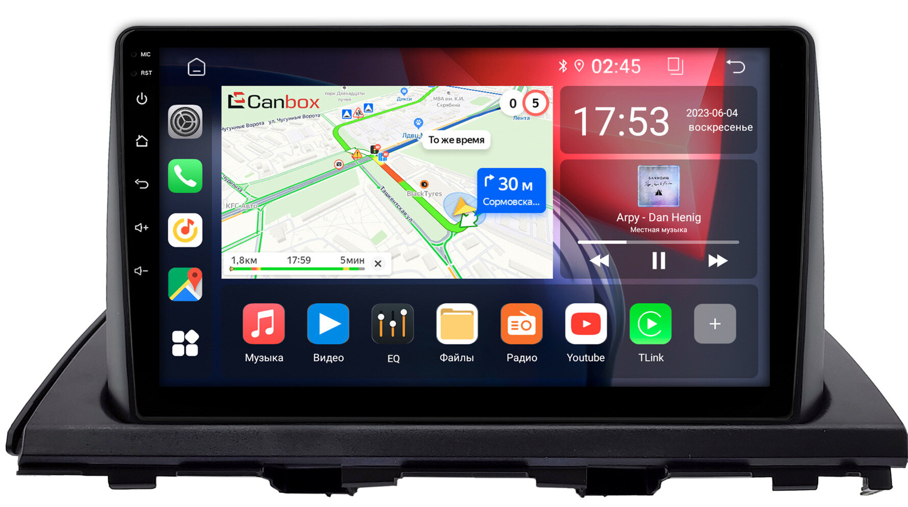 Штатная магнитола Honda Odyssey 5 2020-2026 (Тип 1) Canbox GT10-0218 2/32 на Android 10 (IPS, DSP, CarPlay)