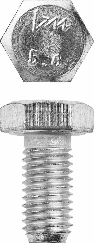 Болт ЗУБР M12x25мм, ГОСТ 7798-70, кл. пр.5.8, 5кг 303080-12-025