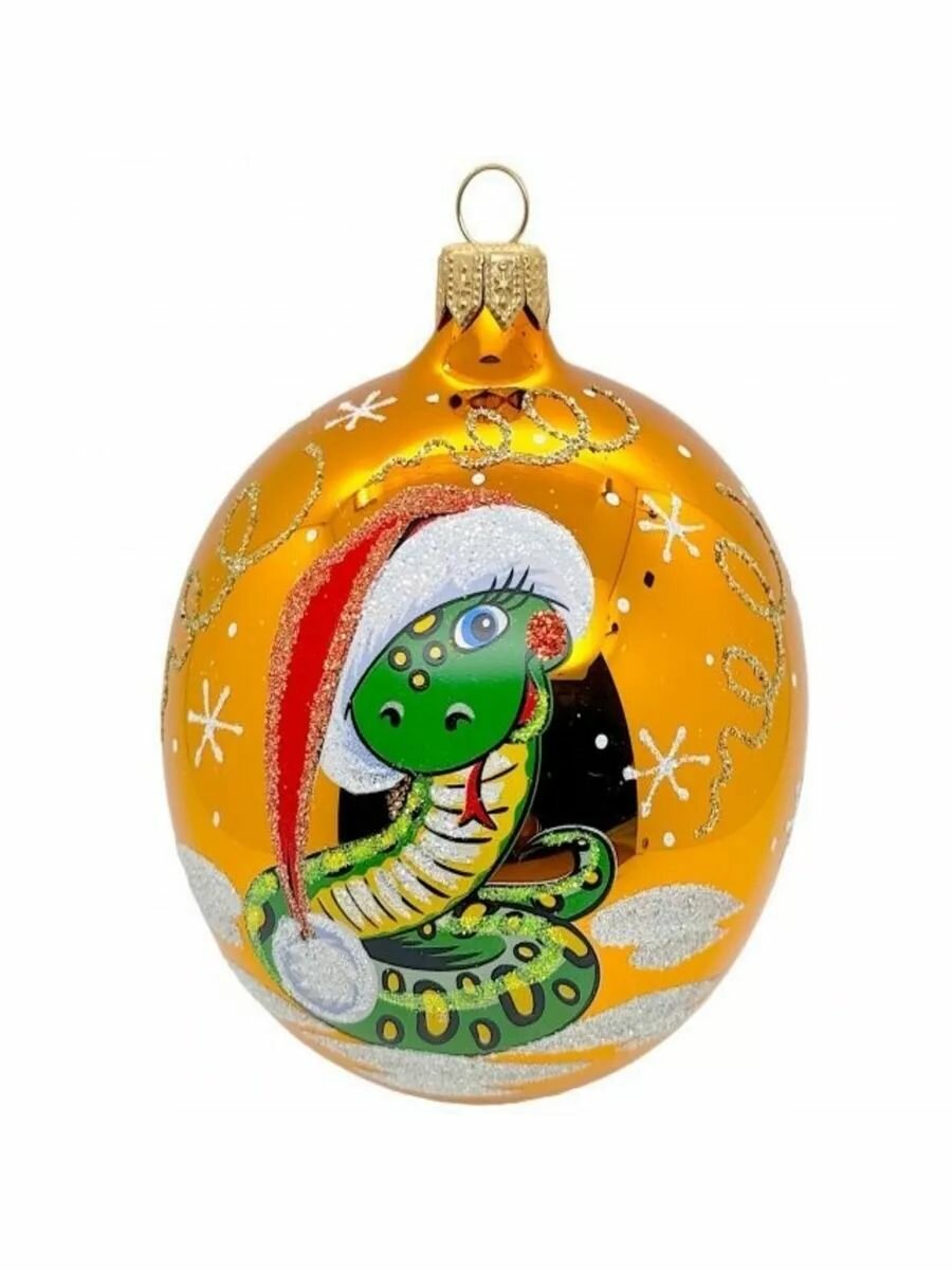 Шар 85мм Зодиак-"Колпак", золотой