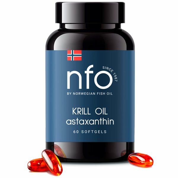Омега-3 Масло криля NFO/Норвегиан фиш оил капсулы 1450мг 60шт