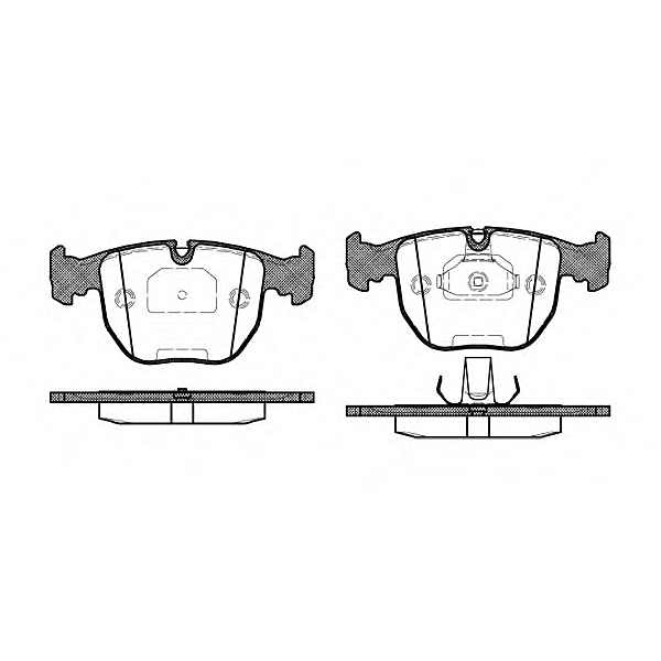 REMSA 0596.00 (34111163307 / 34111165227 / 34112229031) колодки дисковые п.\ BMW (БМВ) e39 3.0-4.0 / 3.0d / e53 3.0 / 4.4 / 3.0d 00