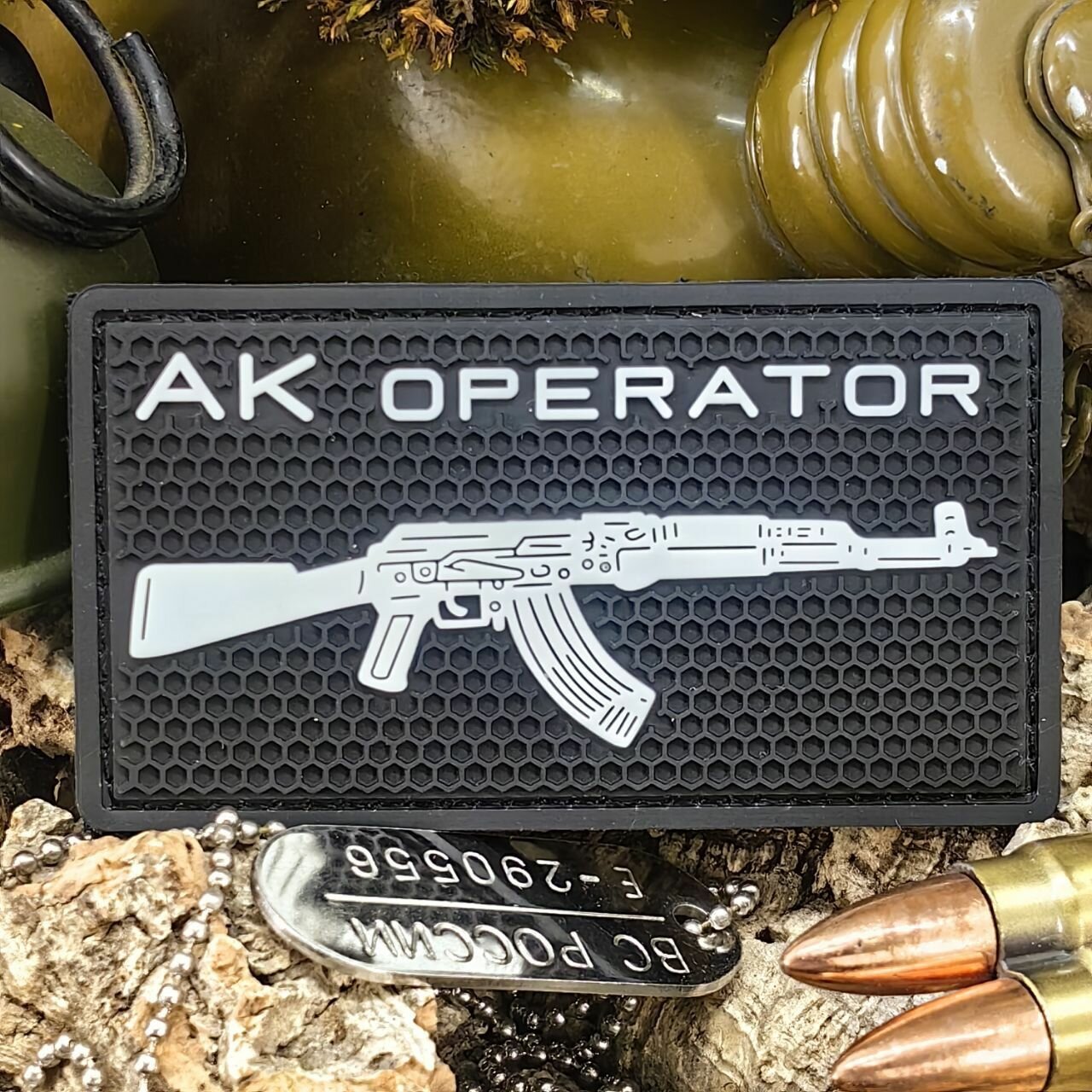 Нашивка-патч AK OPERATOR 3D PVC черная