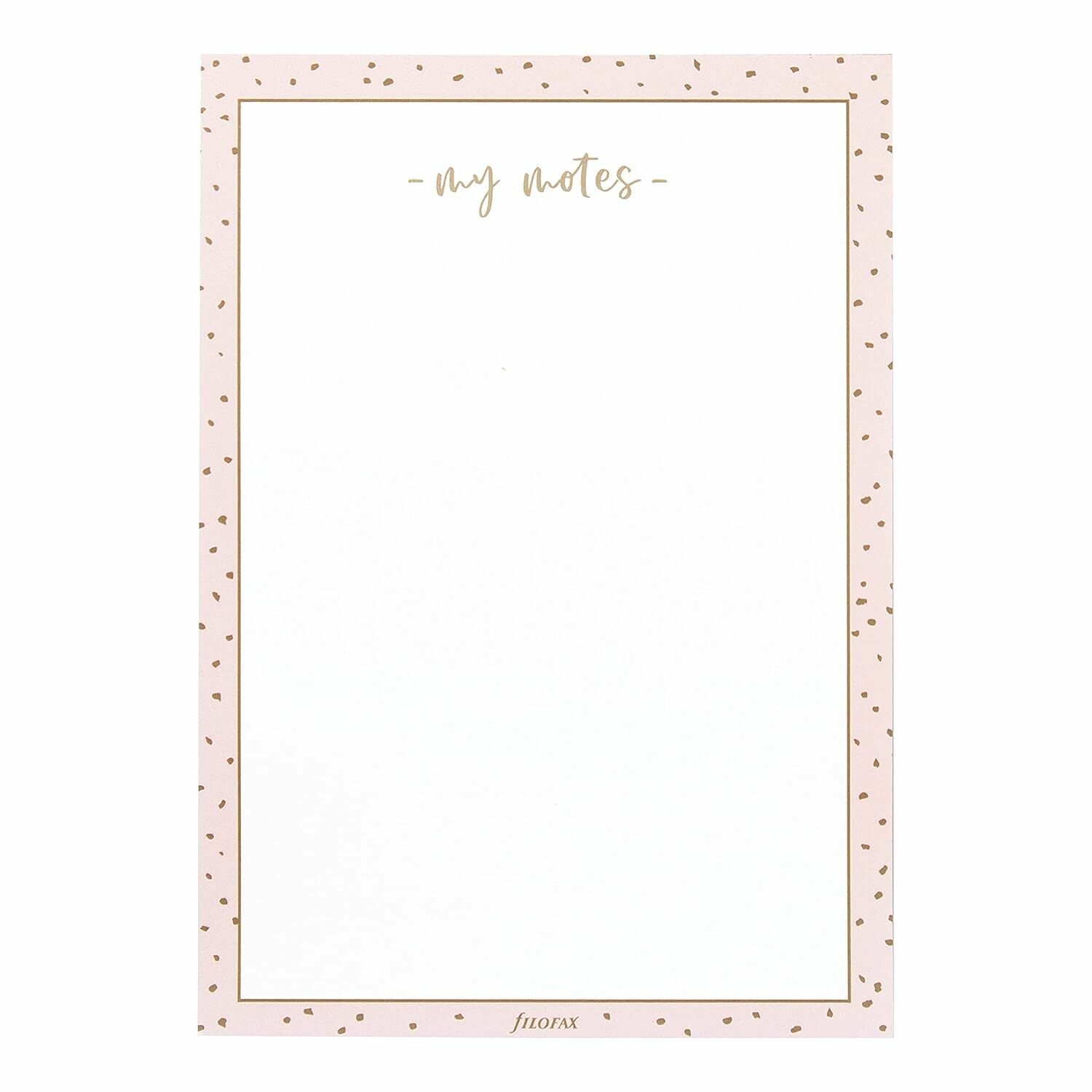 Блокнот для записей FILOFAX Confetti notepad 150х210мм блок листов 100 г/см2 60 листов