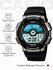 Наручные часы CASIO, серебряный, черный, голубой