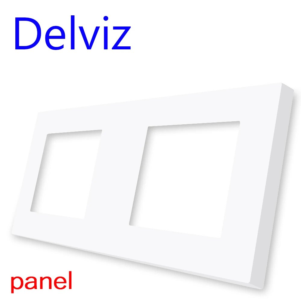 DELVIZ Панель для розеток 2 hole panel