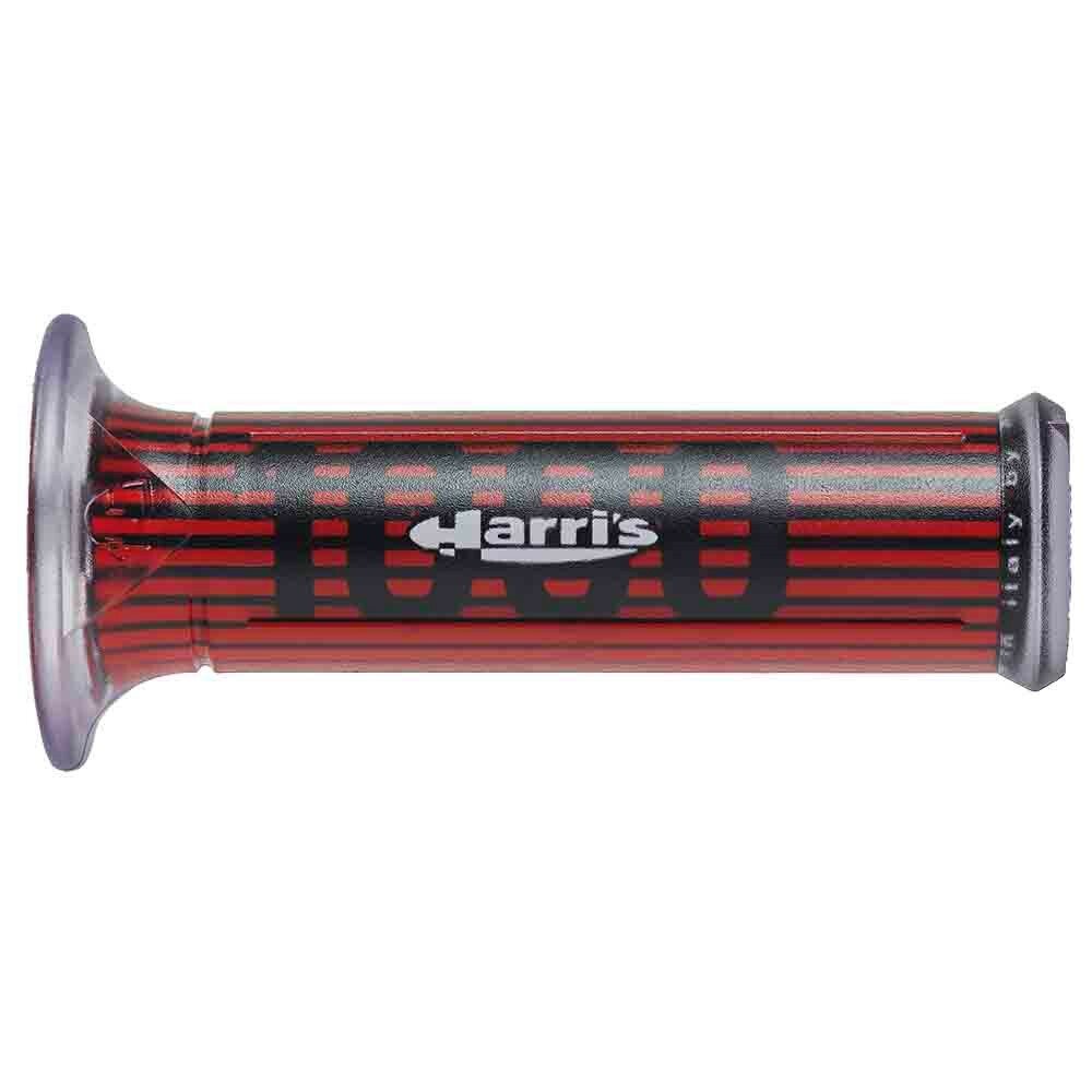 Грипсы руля ARIETE серии HARRI’S с логотипом HARRI’S 1000 красный (ARI-01687/F-CR)