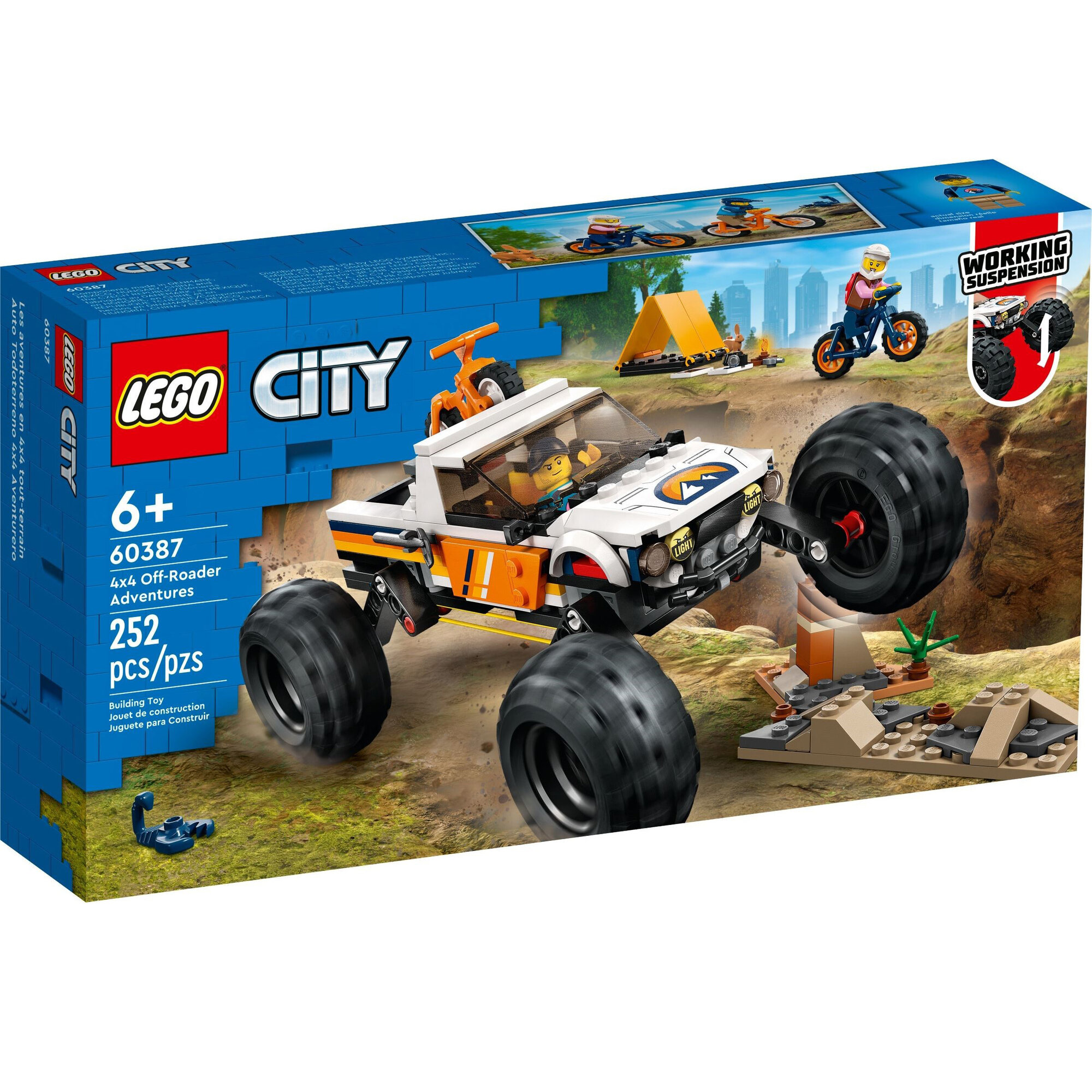 Конструктор LEGO City 60387 Приключения на внедорожнике