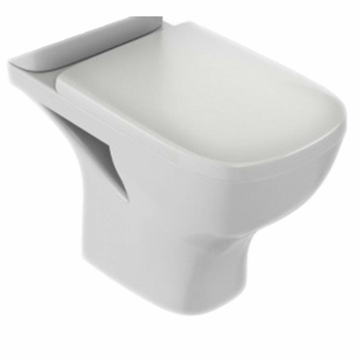 Унитаз напольный (чаша без бачка и сиденья) Jacob Delafon Struktura UJAJ102-WTE безободковый