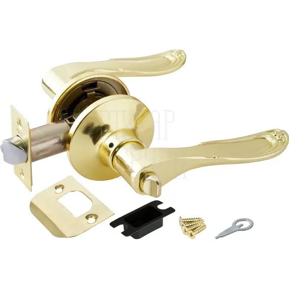 Дверная ручка-защелка Punto (Пунто) DK630 (фик.) золото