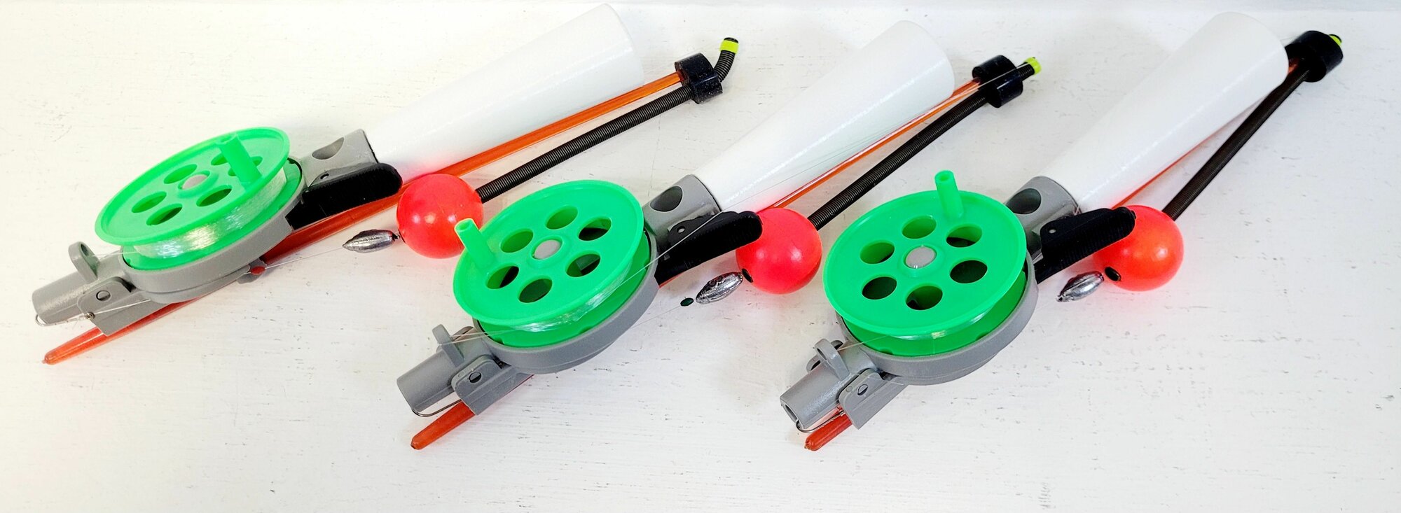 Поставушка зимняя для ловли на пасту, с одним крючком - 3 штуки