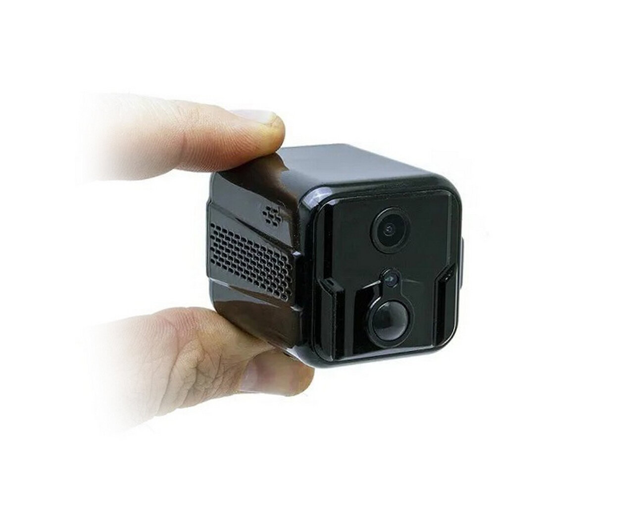 Беспроводная Wi-Fi миниатюрная аккумуляторная IP камера наблюдения ДжиЭмСи Мод: АС-93 (Z67416VA) 3mp с видеоналитикой и датчиком движения. Угол 120.