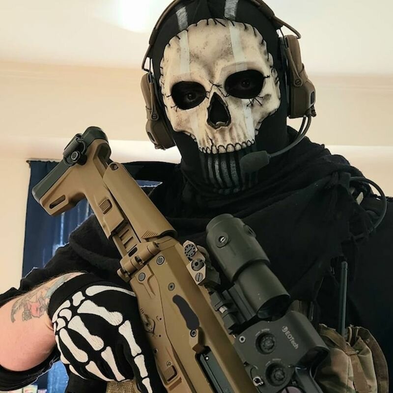 Балаклава-маска Череп Гоуст Ghost из Call of Duty
