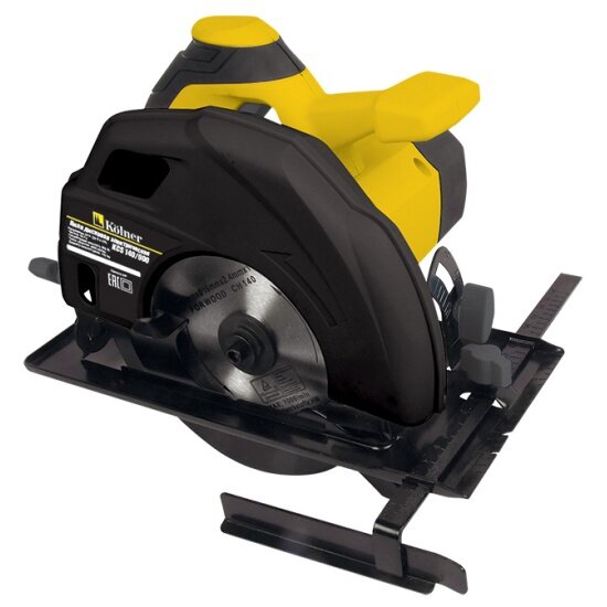 Kolner Пила дисковая 140мм, 900Вт, KCS 140/900, диск 140x16мм, глубина 45/30мм (90гр/45гр), 4600об/мин, (диск, ключ, парал. упор)
