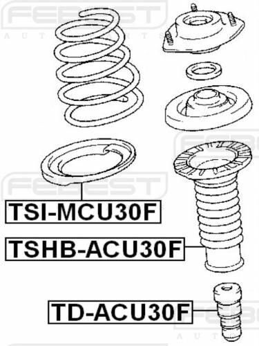 Проставка пружины нижняя (toyota alphard g/v anh10/mnh10 Febest TSIMCU30F