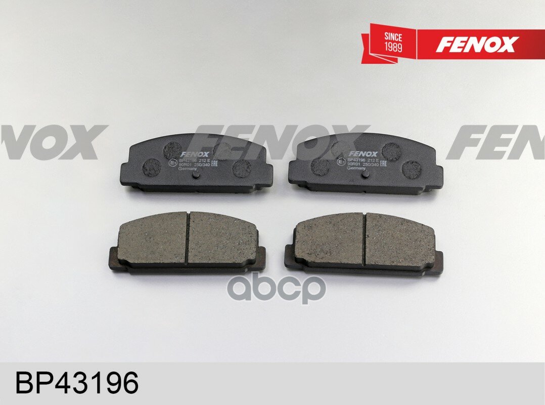 Колодки тормозные дисковые Mazda 6, 323 C/F/S, 626 III-V, Premacy I 02- FENOX арт. BP43196