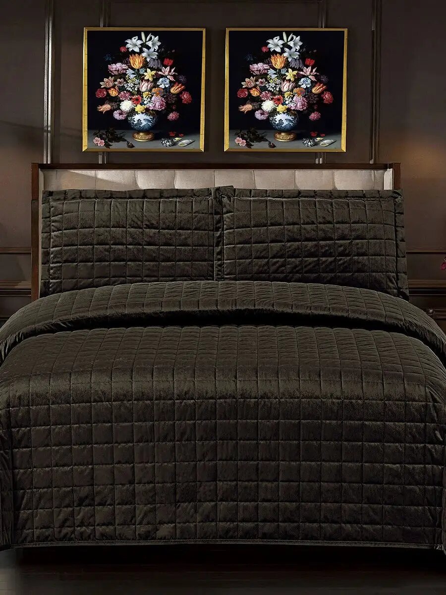 Покрывало 240х260 и 2 наволочки 50х70 на кровать Sauvage