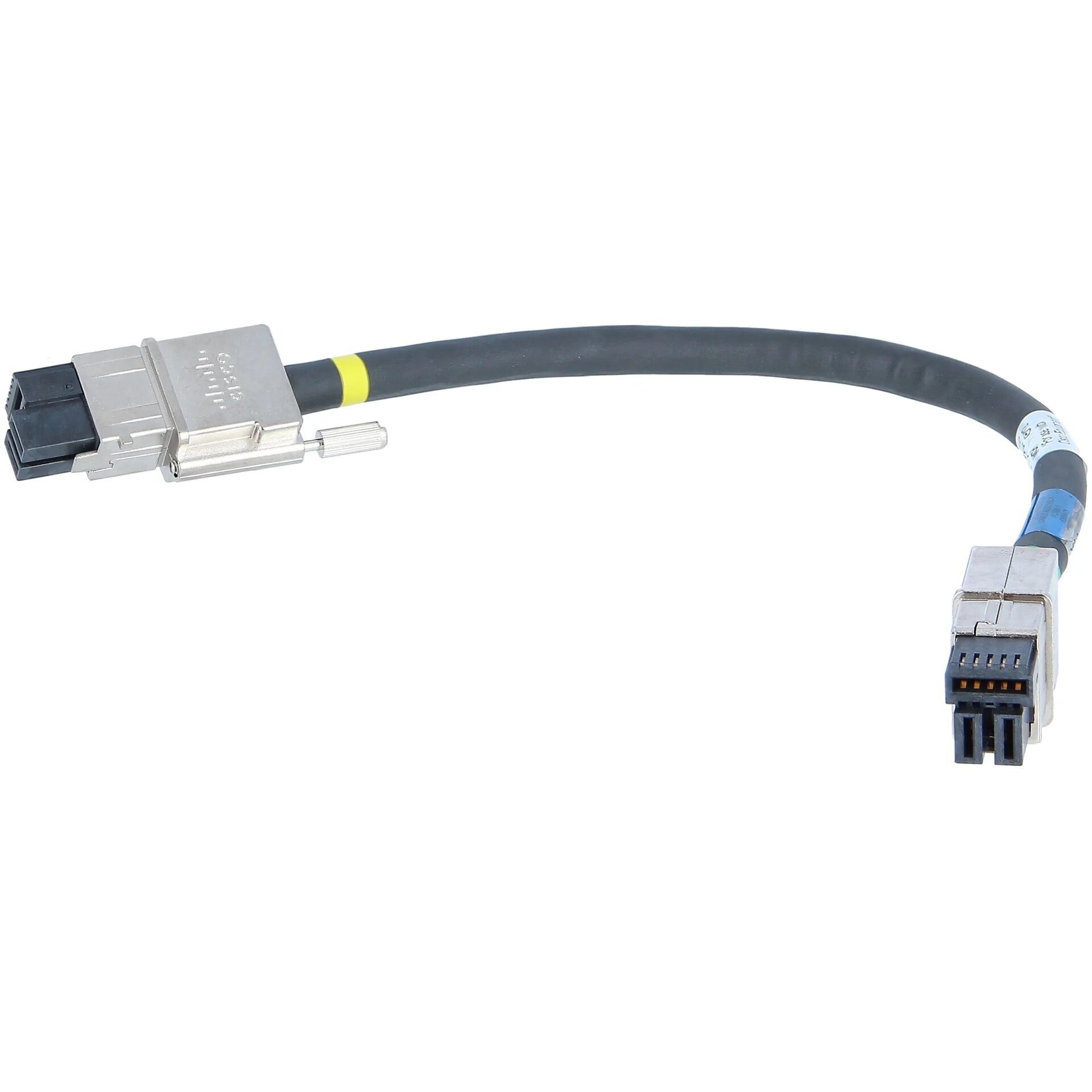 Кабель Cisco CAB-SPWR-30CM, для коммутаторов, 30 см, черный, серебристый
