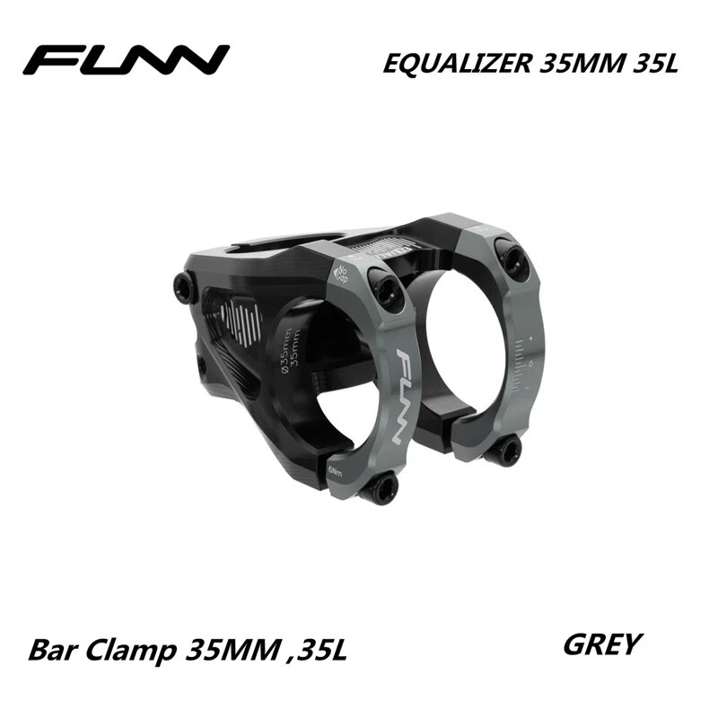 FUNN Equalizer-MTB Вынос руля 35 мм 50 мм -10° Черный, 35MM GREY 35L