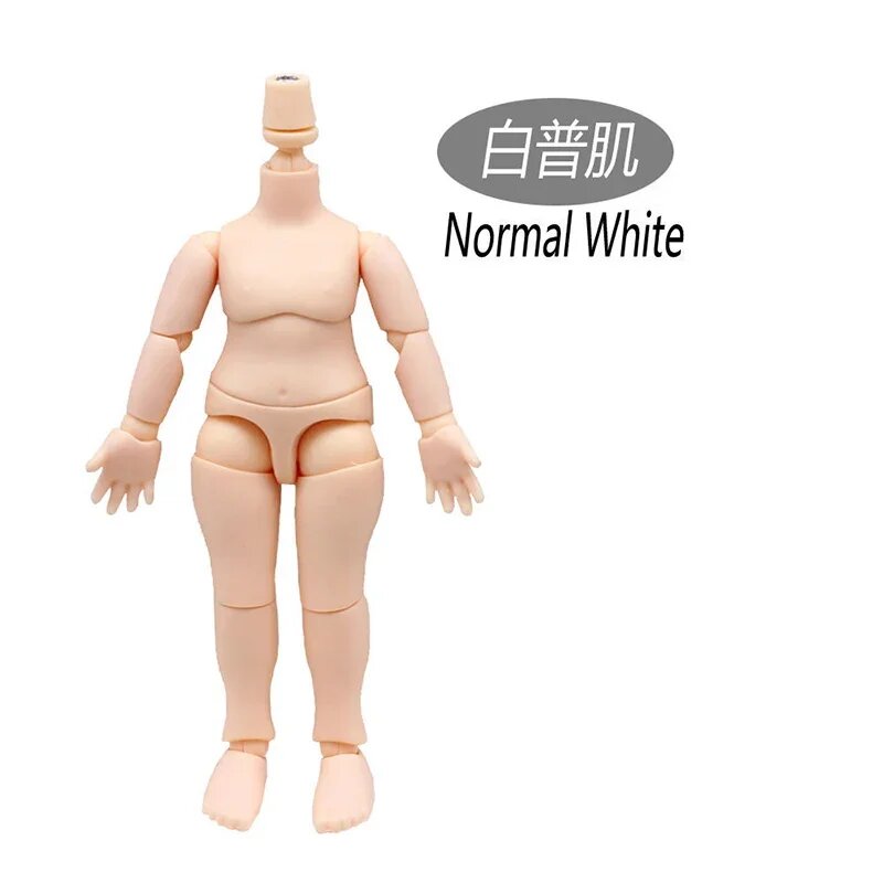 OB11 кукла тело/голова Fradoo пластик 1/12 Normal White Body