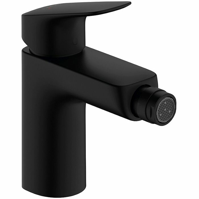 Смеситель Hansgrohe (Хансгрое) Logis для биде, 1 отверстие, с донным клапаном, цвет: черный матовый 71200670