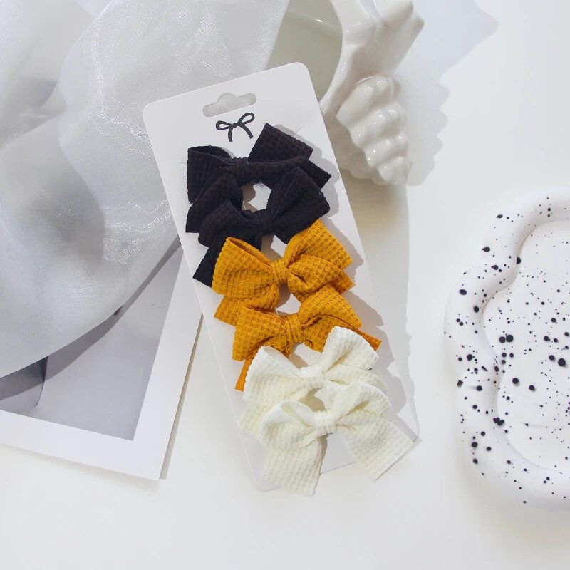 Заколки для волос Белые CUTE BOWS FJ024-13