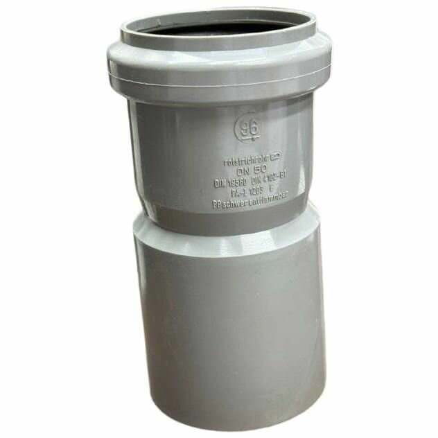 Муфта переходная ПВХ/ПП/Сталь D50х55 Ostendorf