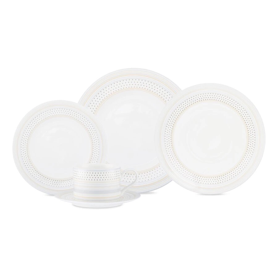 Сервиз чайно-столовый Decor de table София на 6 персон 30 предметов, фарфор, п/к