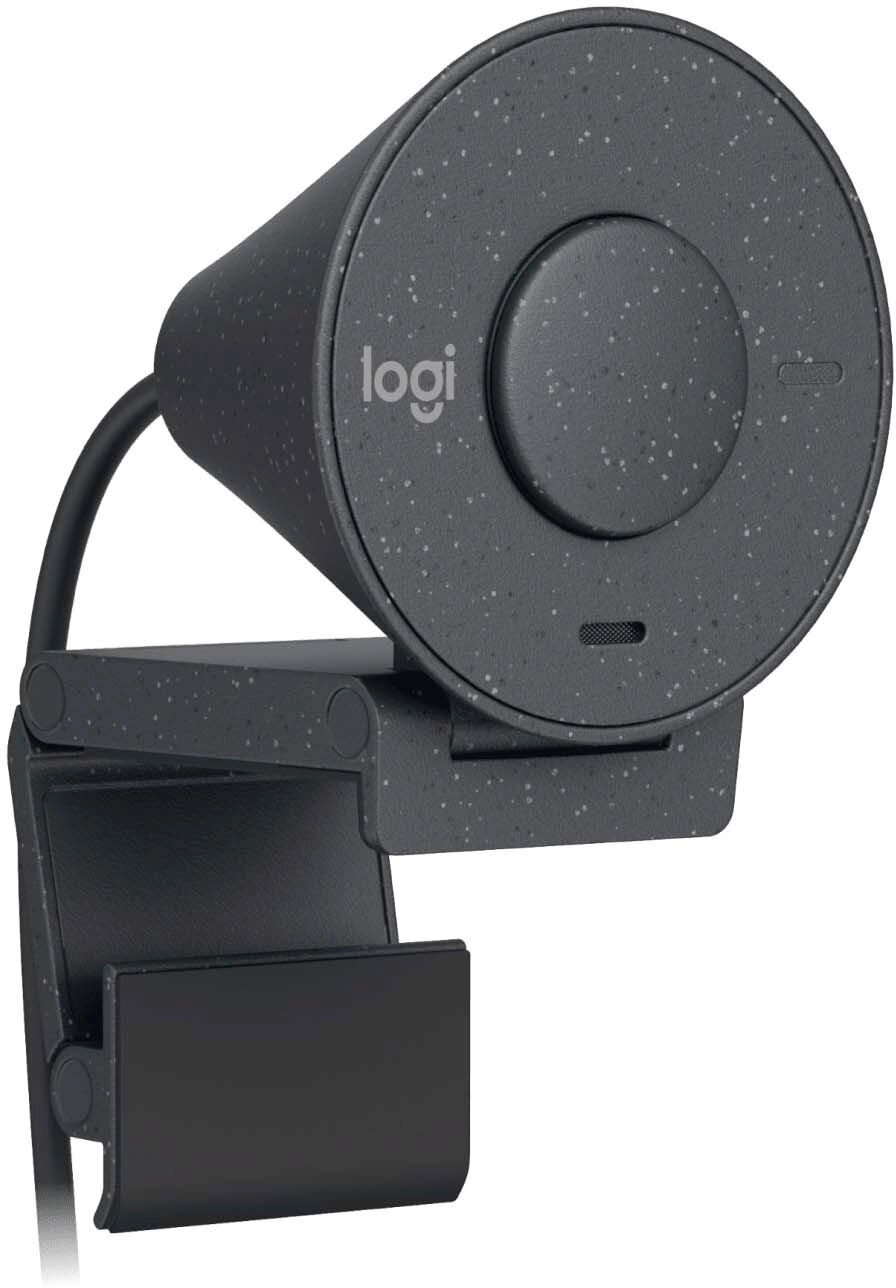 Web-камера Logitech HD Webcam Brio 300, серый/черный [960-001436]