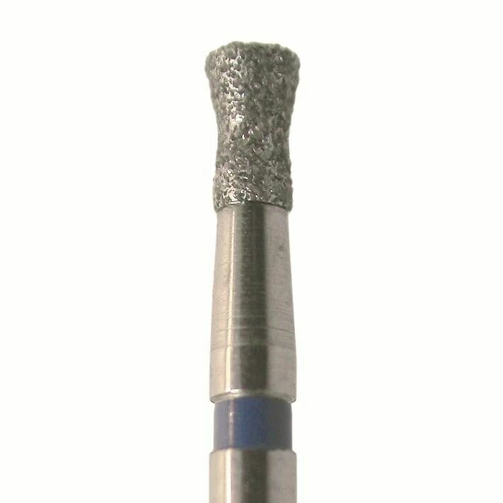 Бор алмазный 806 009 FG, синий, 5 шт. Форма: обратный конус с "воротничком"