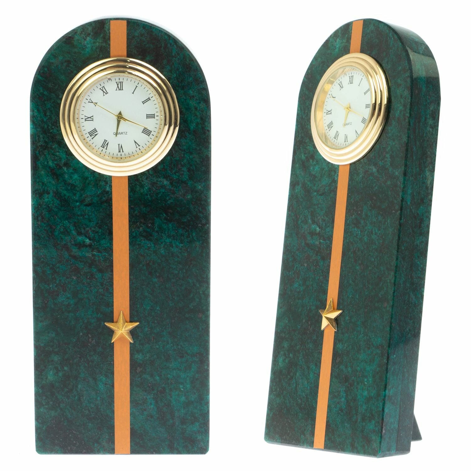 Часы "Погон младший лейтенант МЧС" камень змеевик