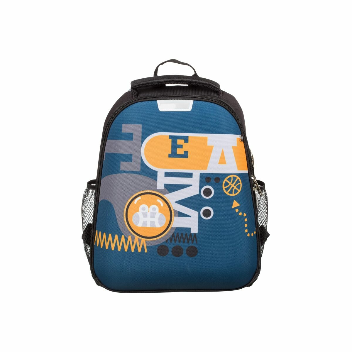 Ранец школьный Комус Класс Light Team, анатомический, черный, 2 отделения, 5шт.