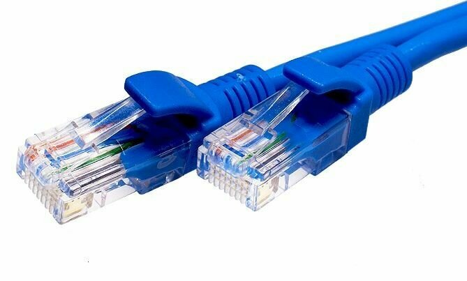 Патч-корд Suprlan 10-0148 UTP RJ-45 вил.-вилка RJ-45 кат.5E 2м синий LSZH 26AWG
