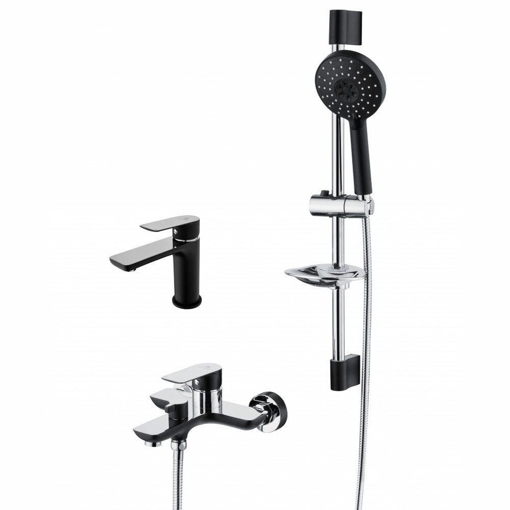 Комплект для ванной комнаты из латуни с лейкой и шлангом Ganzer Susanne GZ21037C