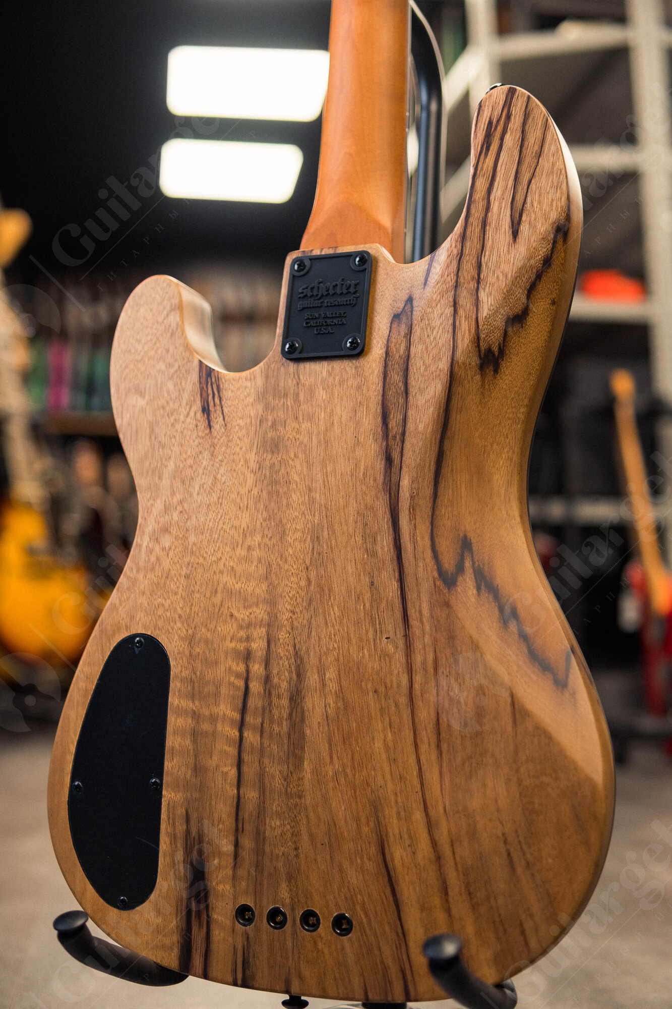 Schecter Model-T 4 Exotic Black Limba Бас-гитара — фото 1