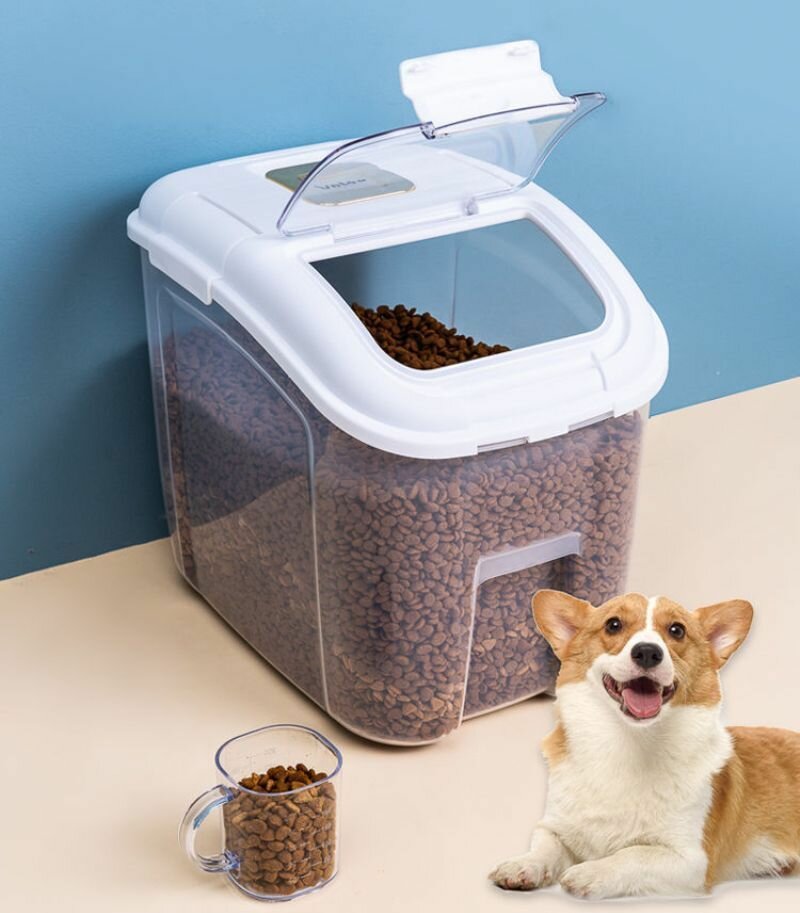 Контейнер для корма для домашних животных,10 литров, контейнер для хранения корма большой емкости для собак и кошек