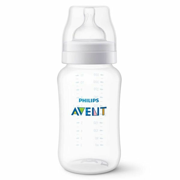 Бутылочка с силиконовой соской из полипропилена с 3 мес. Anti-colic Philips Avent 330мл (SCY106/01)