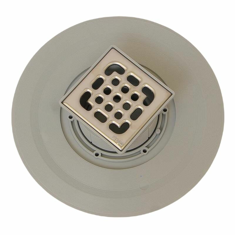 Трап для ванн ф50 вертикальный с сухим затвором Viega с рамкой пластмассы