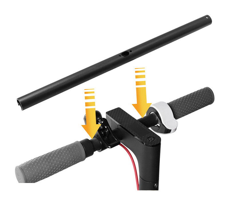 Руль MyPads для электросамоката Xiaomi m365 с вырезами под навесное горизонтальный полноразмерный