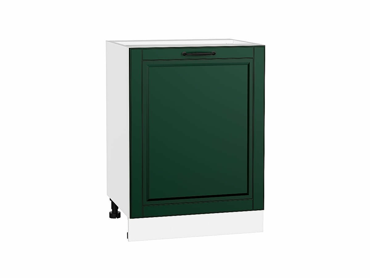 Шкаф нижний с 1-ой дверцей Дублин, цвет фасада Special Green, цвет каркаса Белый, 816*600*478 мм