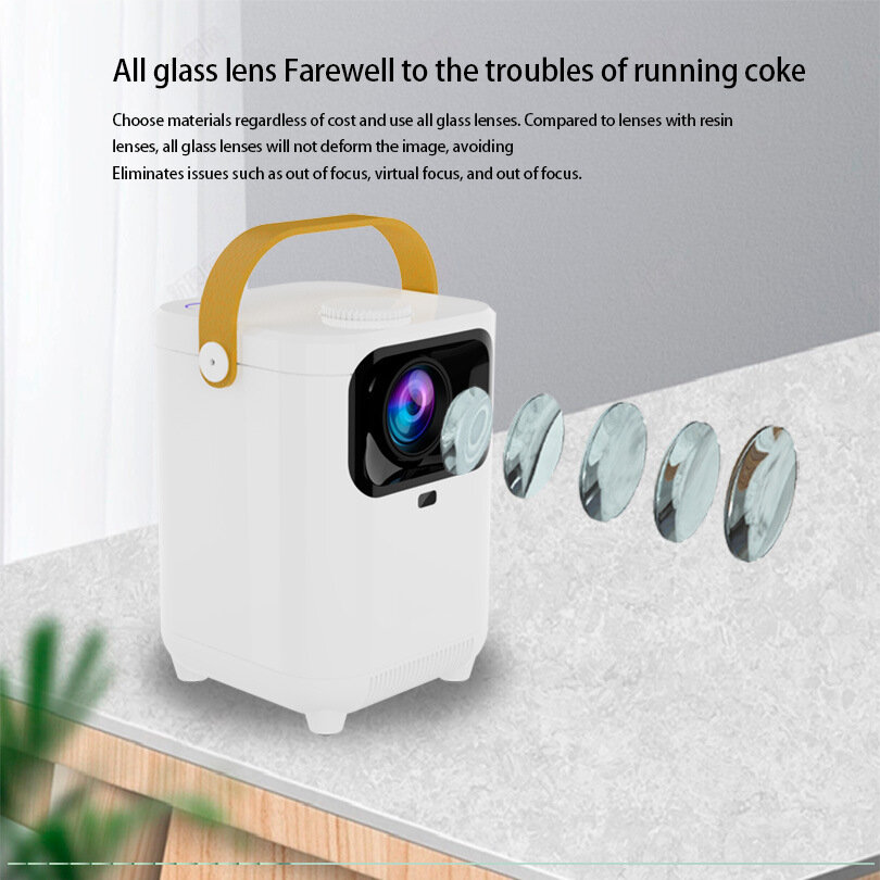 Домашний проектор 4K Ultra HD: компактный, малогабаритный, идеален для проекции на стену спальни