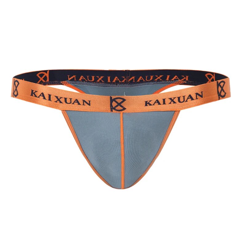 Мужские стринги WJ из нейлона и спандекса Оранжевый, L, Dark gray