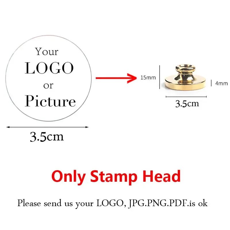 Сургучная печать с логотипом 3.5cm OnlyStamp head