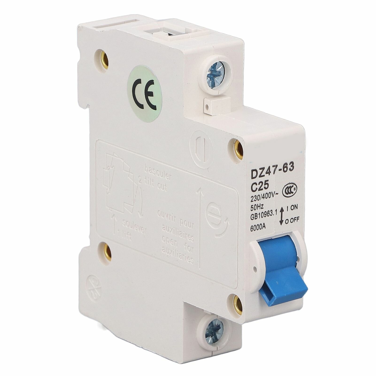 Автоматический выключатель Mini 1P MCB 6000A 230V 400V 25A