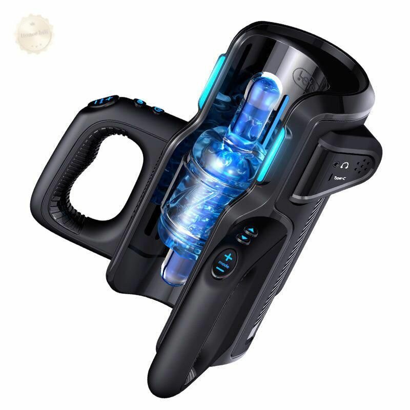 Leten CANNON KING PRO, мастурбатор для мужчин, высокоскоростной автоматический телескопический трастинг, реалистичная киска-вагина со стонущим голосом и держатель для телефона