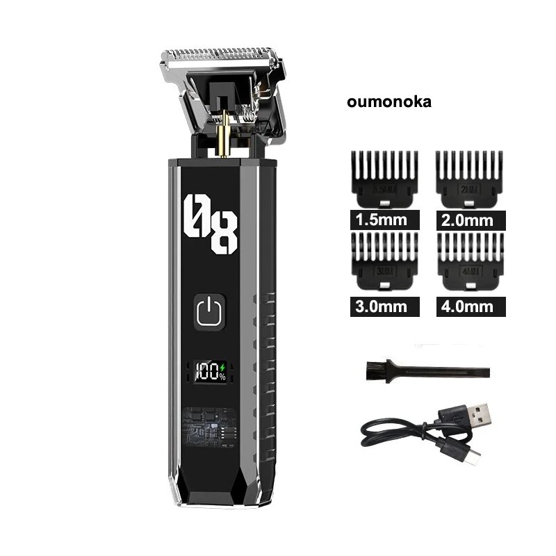 Электротриммер для волос oumonoka Optimus V08 Black