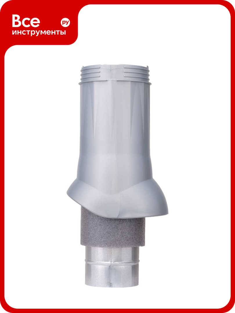 Вентиляционный, Gervent, выход Gervent d125/160, серебряный ВВ/сереб, 510х240 мм, выходGERVENT