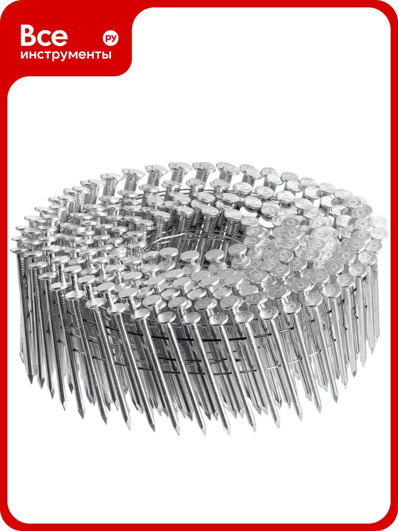 Барабанные гвозди для сайдинга оцинкованныеЗубр CSN 65x2.3 мм, 9000 шт 305386-65, сайдинга оцинкованныезубр csn