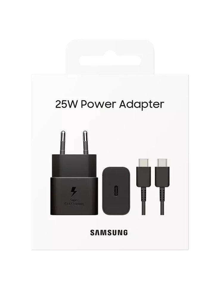 Зарядное устройство Samsung 25 Вт PD PPS Super Fast GaN 1 м USB C (EP-T2510) Original