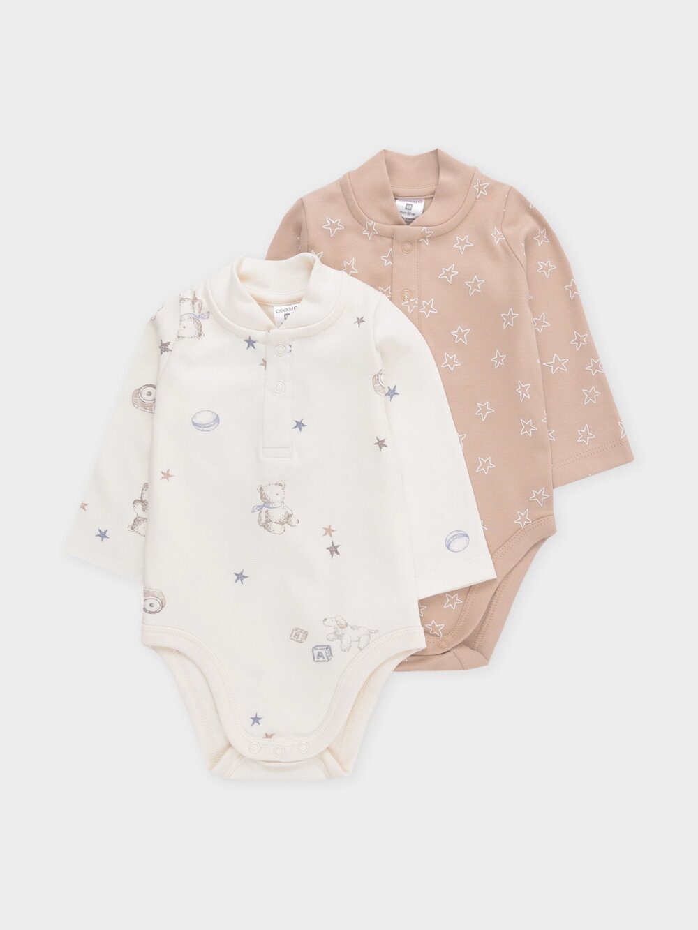 Боди К 6542-2уп/кремовый Н108,бежевый Н105, комплект из 2 шт.