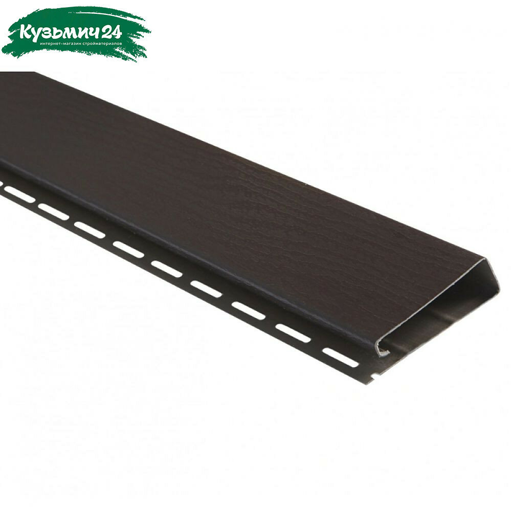 Сайдинг планка наличник коричневый 3 м, 1 шт.